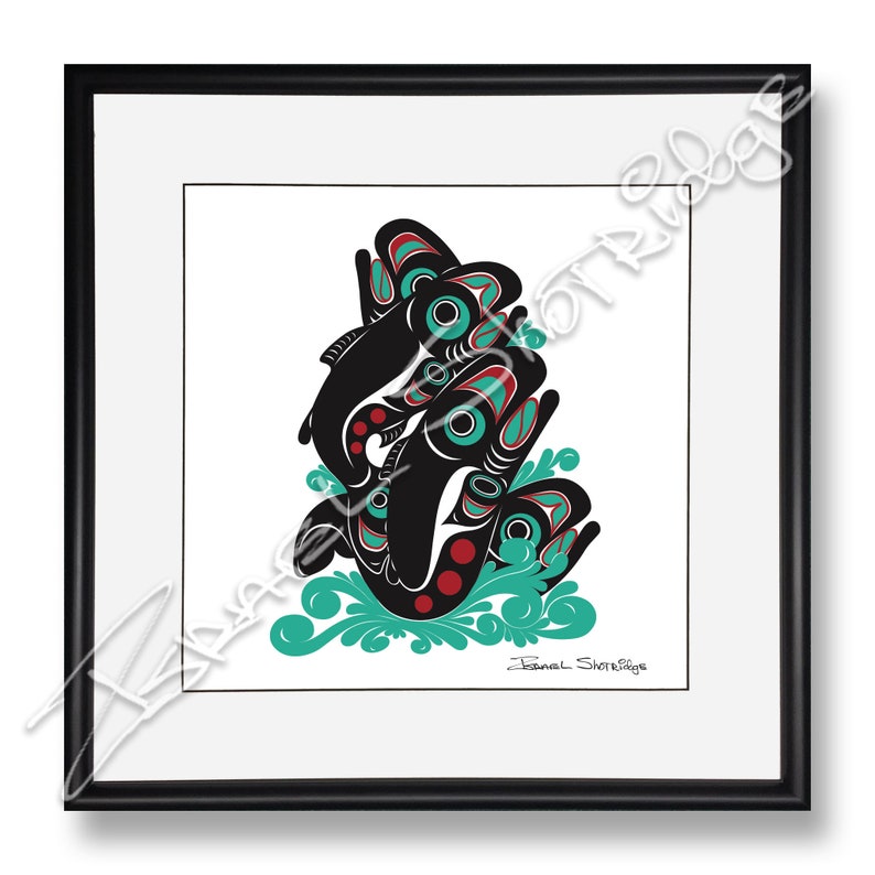 Salmon Limited Edition Giclée Art Print framed / Tlingit - Etsy
