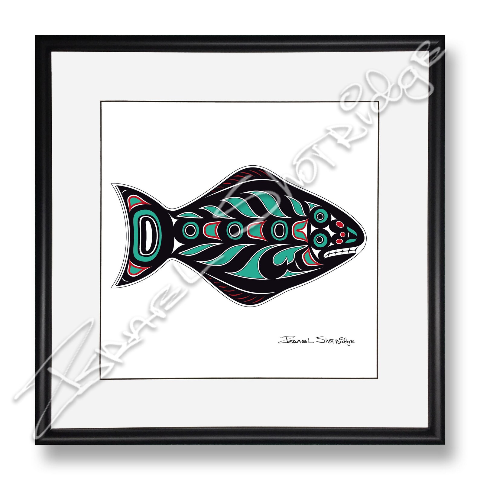 Halibut Limited Edition Giclée Art Print framed / Tlingit - Etsy