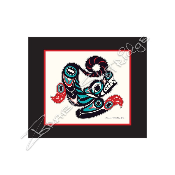 Native American Wolf Print - Etsy
