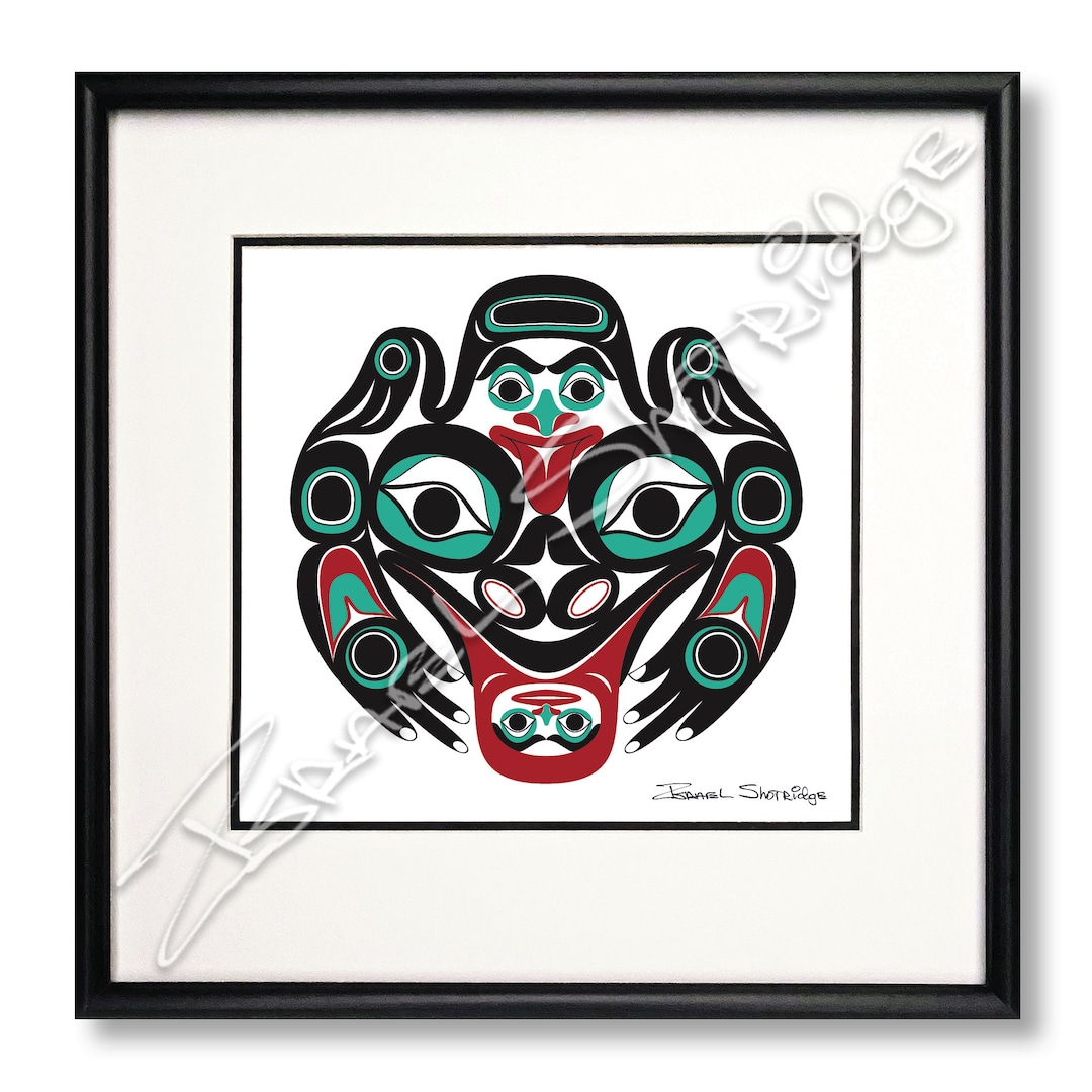 Frog Limited Edition Giclée Art Print (double Matte Framed) / Tlingit ...