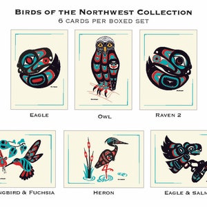 Birds of the Northwest Collection - Formline Art Card Set (6 Designs ...