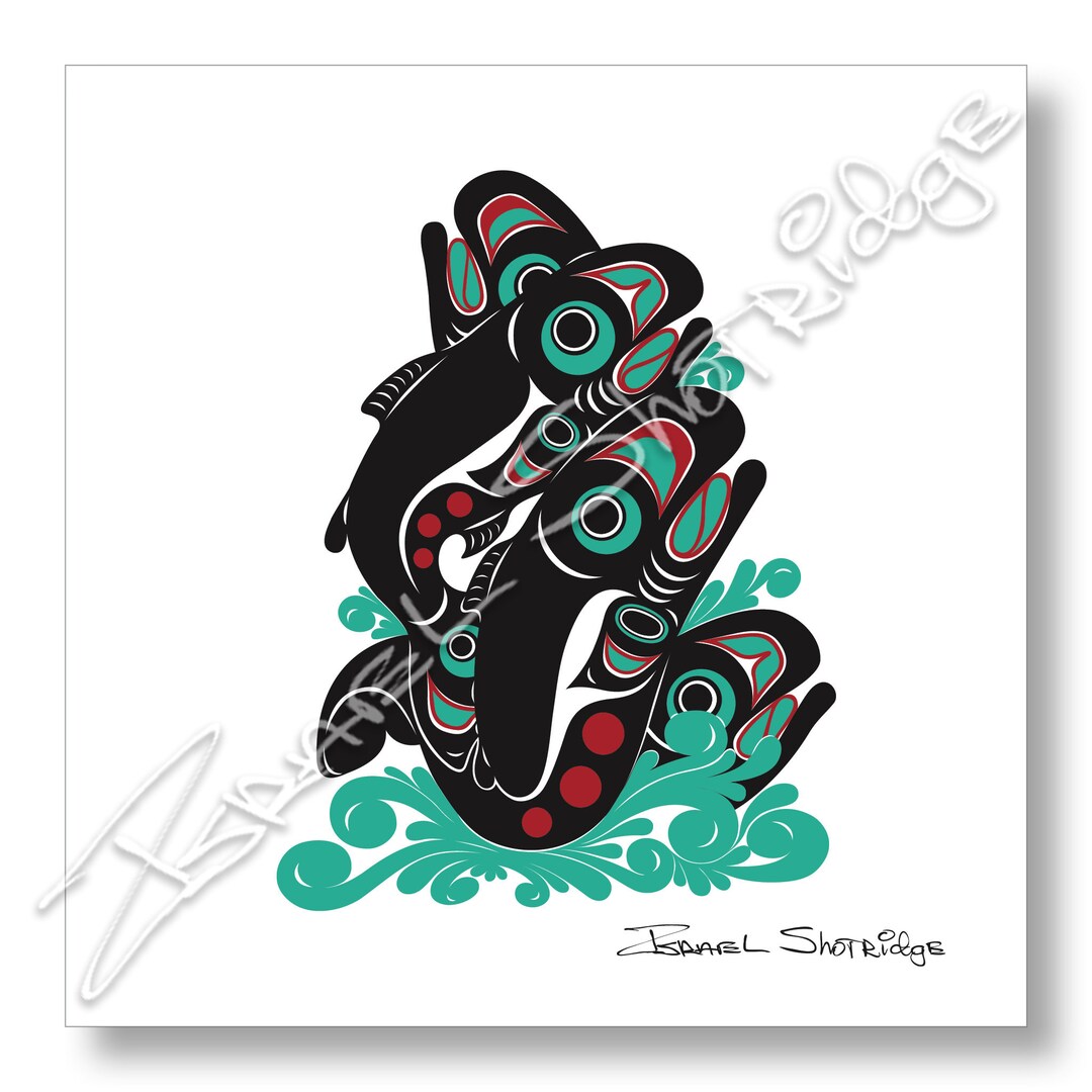 Salmon Limited Edition Giclée Art Print (unframed) / Tlingit Northwest ...