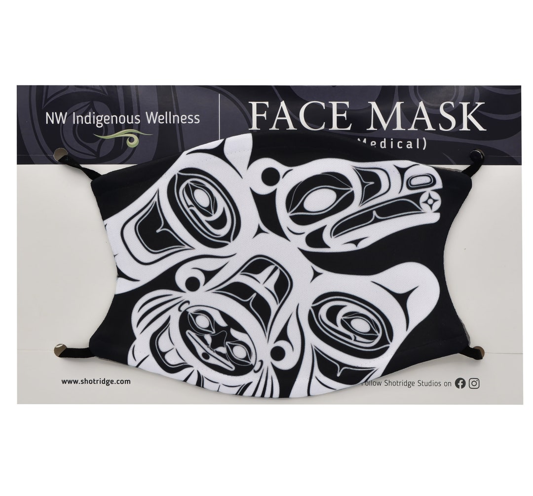 Formline Raven's Journey Face Mask Tlingit Native American Design ...