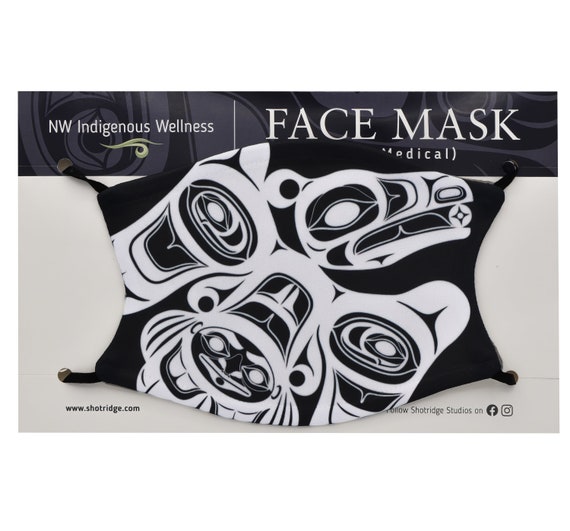 Formline Raven's Journey Face Mask Tlingit Native | Etsy