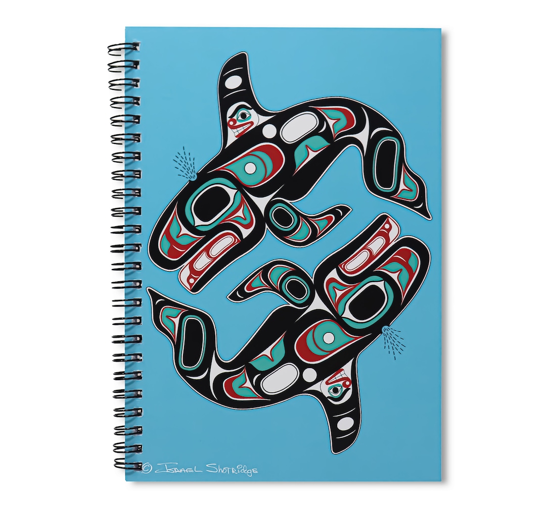 Killer Whale Formline Spiral Notebook / Native American Gifts ...