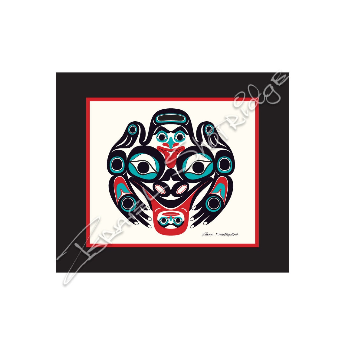 Frog 12" X 10" Open Edition Art Print (matted) / Tlingit Northwest ...