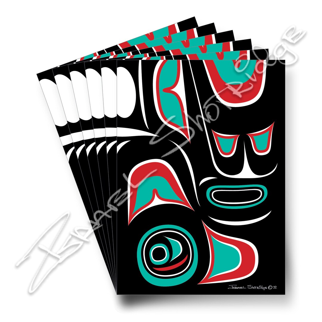 Formline Variations #1 / 6 Card Collection / Formline Art Card Set ...