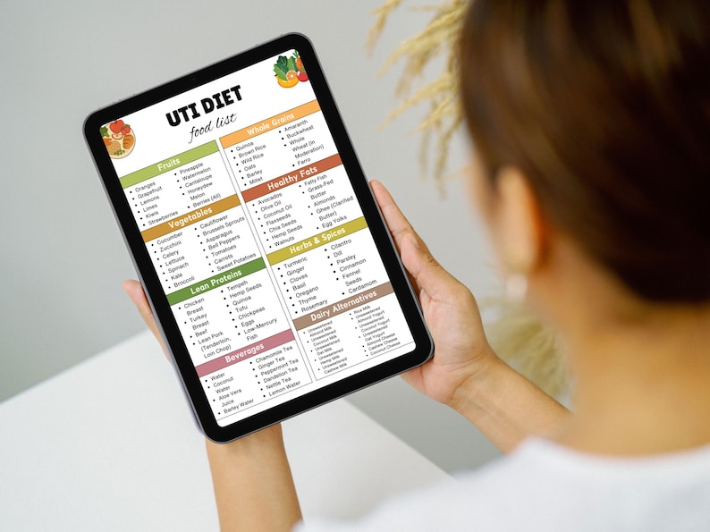 Liste d'aliments pour régime UTI imprimable Tableau des aliments pour ...