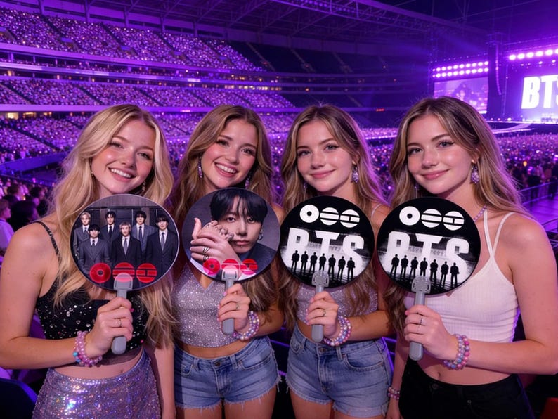 BTS Arirang Tour Hand Fan: Kpop Concert Accessory for ARMY (25cm) - Etsy