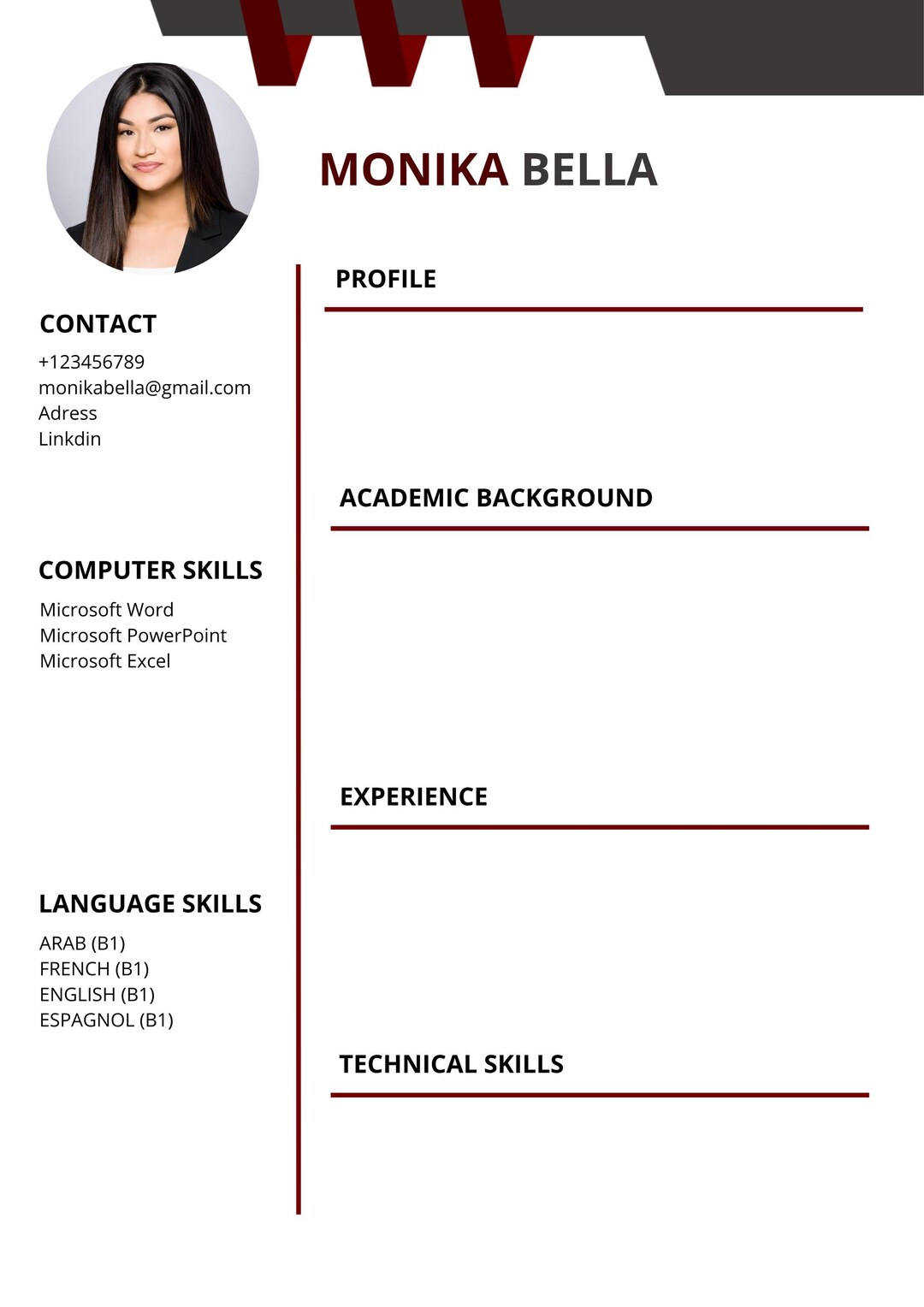 ATS Friendly Resume Template | Modern Clean CV for Canva (instant ...