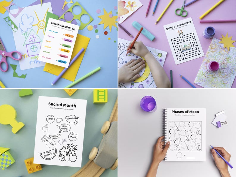 Islamic (hijri) Months Party Pack | 12 Pages (PDF Download) | Self ...