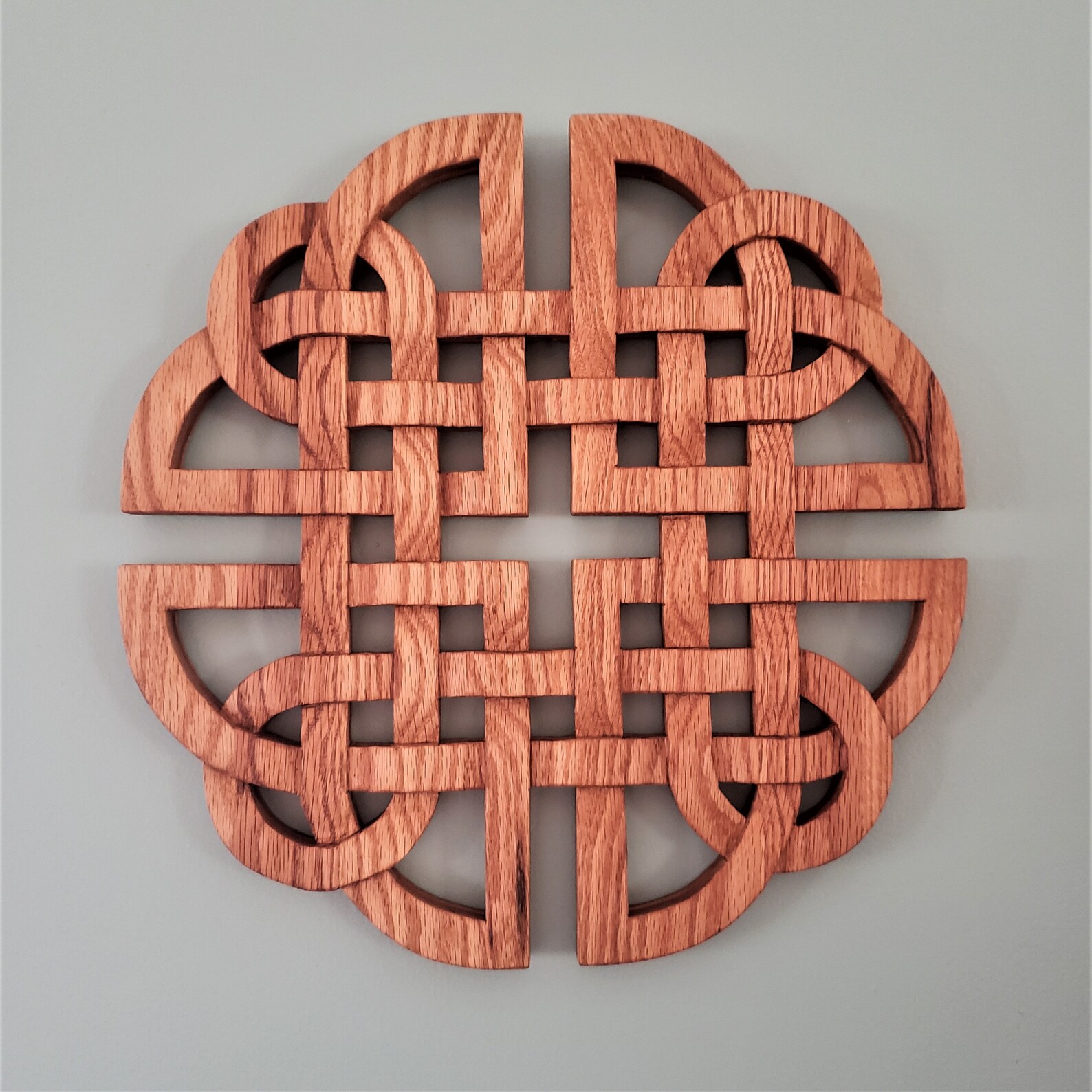 Irish Gift Celtic Knot Carved Wood Trivet Wall Decoration in - Etsy
