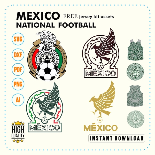 Mexico Jersey Crest - Etsy