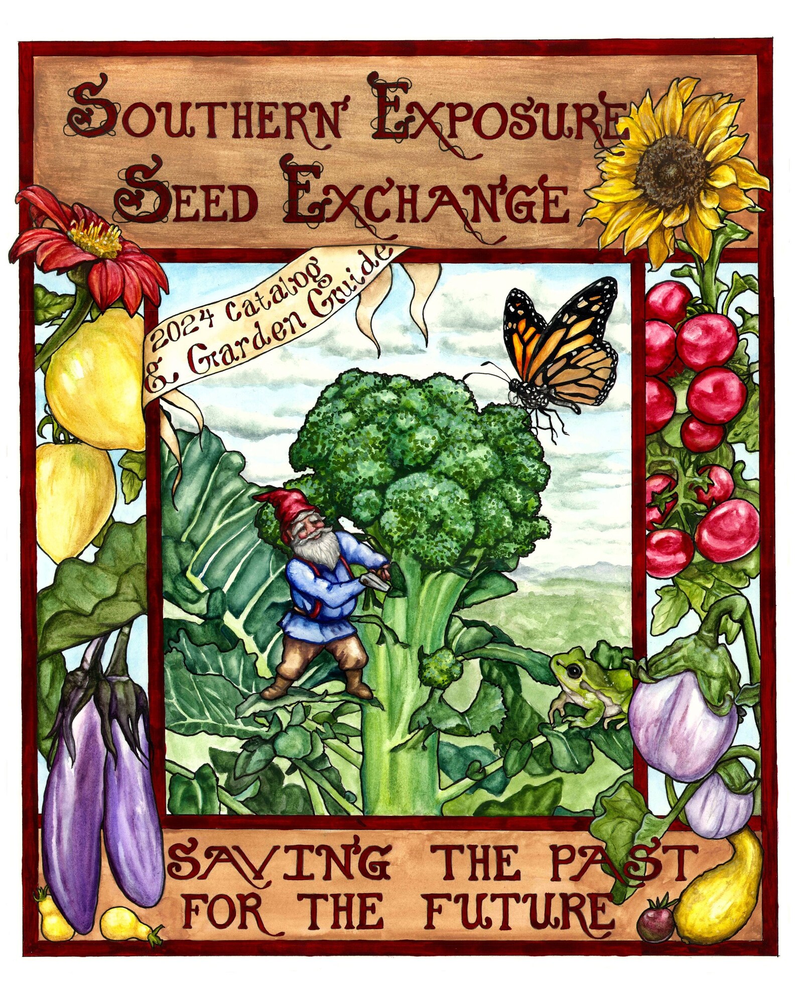 Giclee Print - Southern Exposure Seed Exchange 2024 Catalog Cover - Etsy