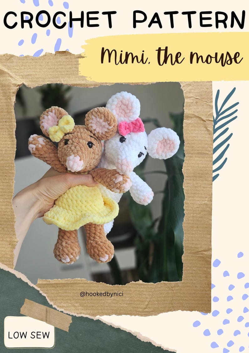 Crochet Pattern Mimi the Mouse - Etsy
