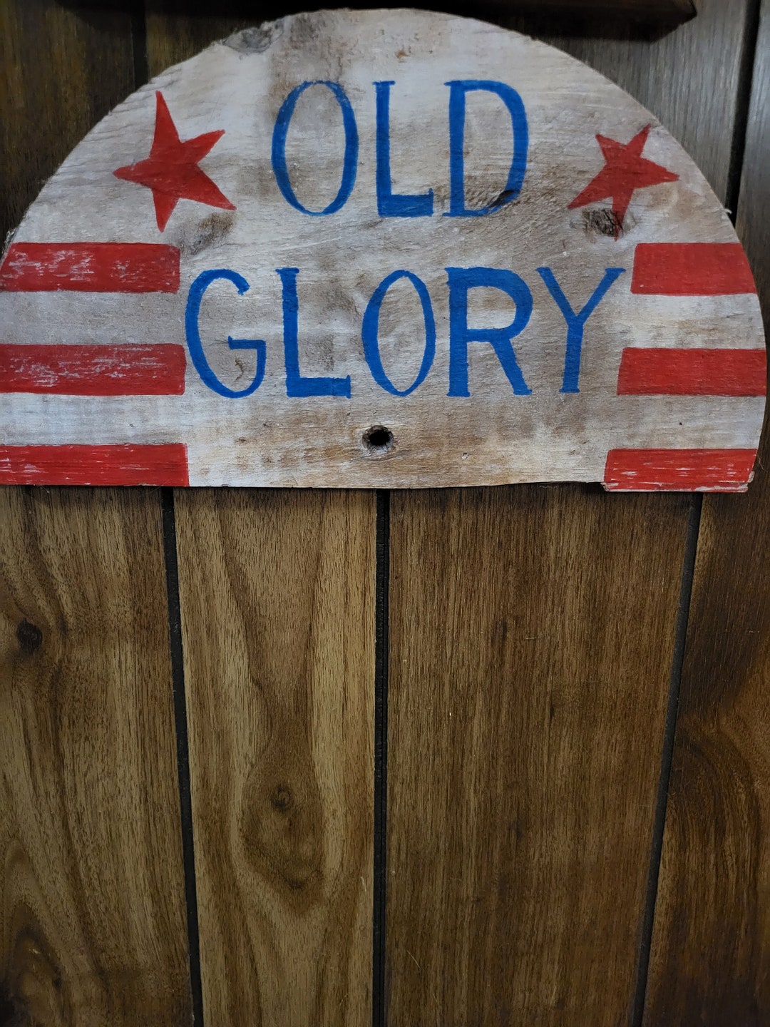 Old Glory Wooden Sign - Etsy