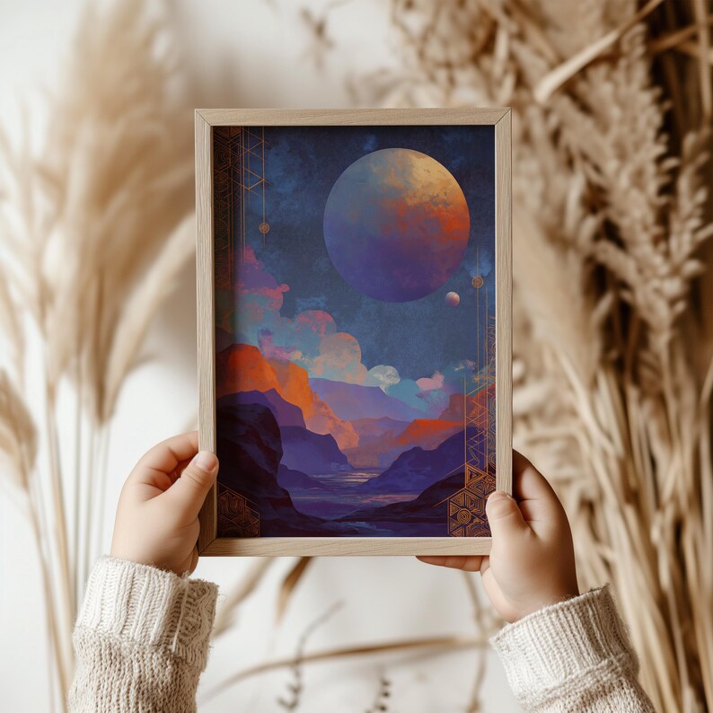 Space Poster: A Dreamy Space Poster That Brings Soft Cosmic Colour Into ...