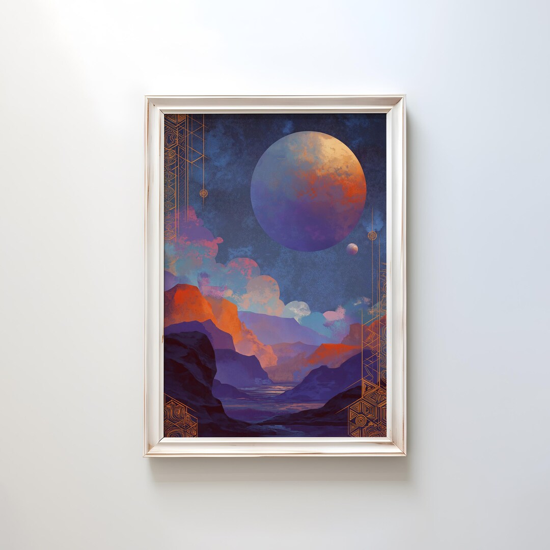 Space Poster: A Dreamy Space Poster That Brings Soft Cosmic Colour Into ...