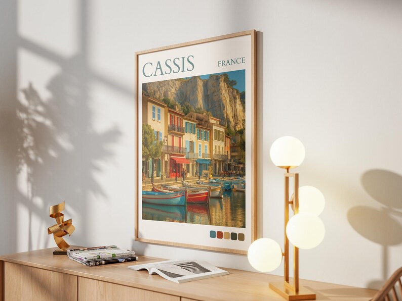 Cassis France Poster: Mediterranean Harbour Art Print, Coastal Charm ...