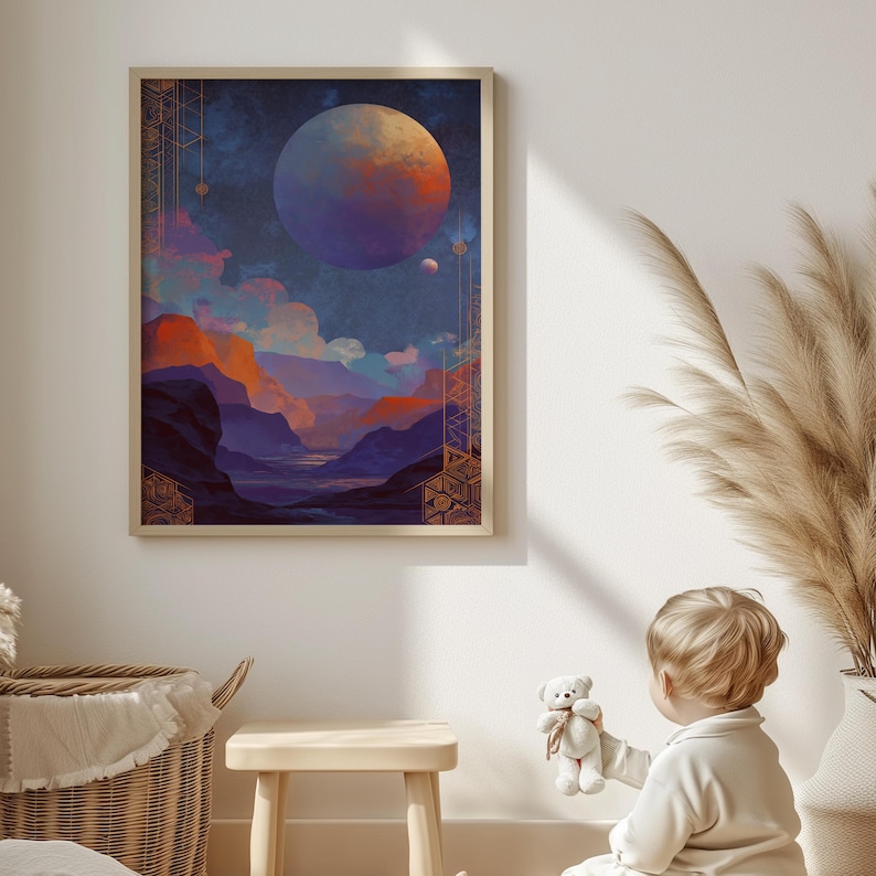 Space Poster: A Dreamy Space Poster That Brings Soft Cosmic Colour Into ...