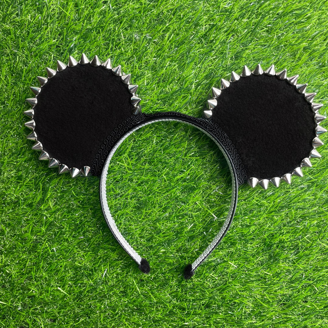 Black Panther Inspired Spiked Mickey Mouse Ears Headband With Pleather ...