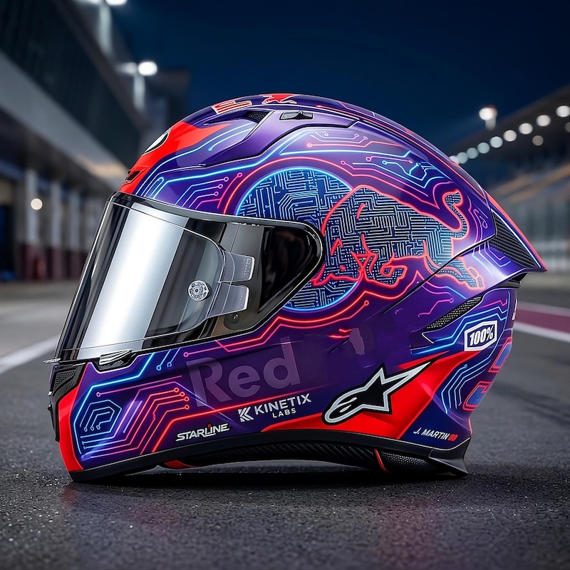 Purple Motorbike Helmet - Etsy