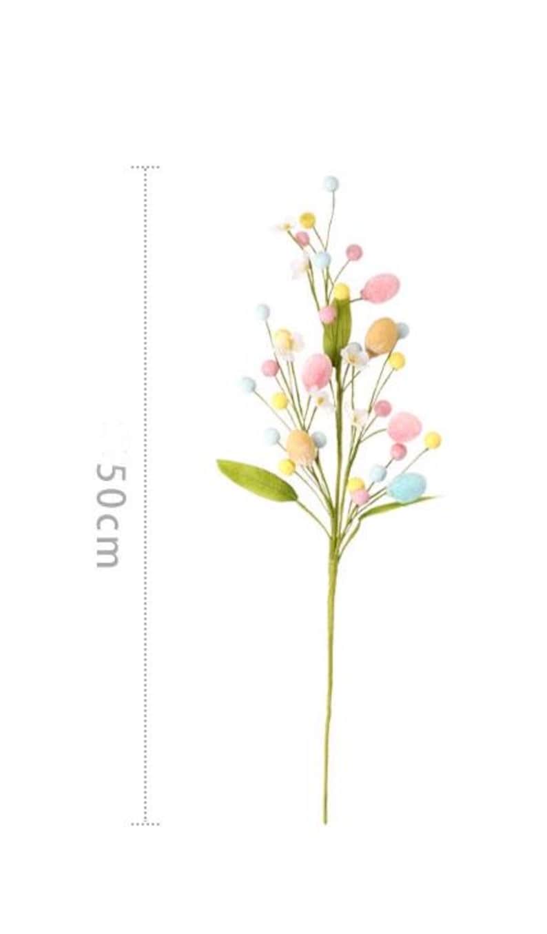 Easter Eggs Stems Ornaments Decor-easter Gifts-easter Eggs Floral ...