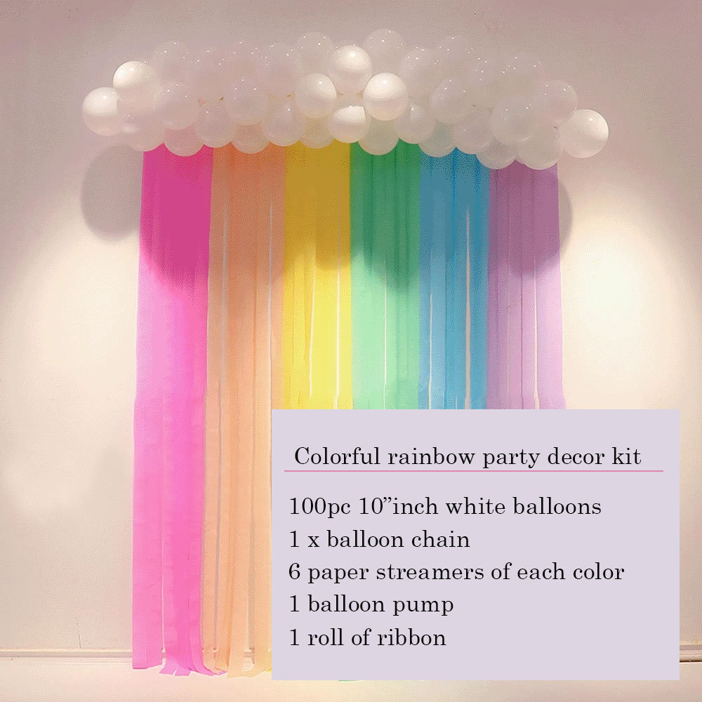 Happy Birthday Rainbow Surprise Party Balloons Streamers Decor - Etsy