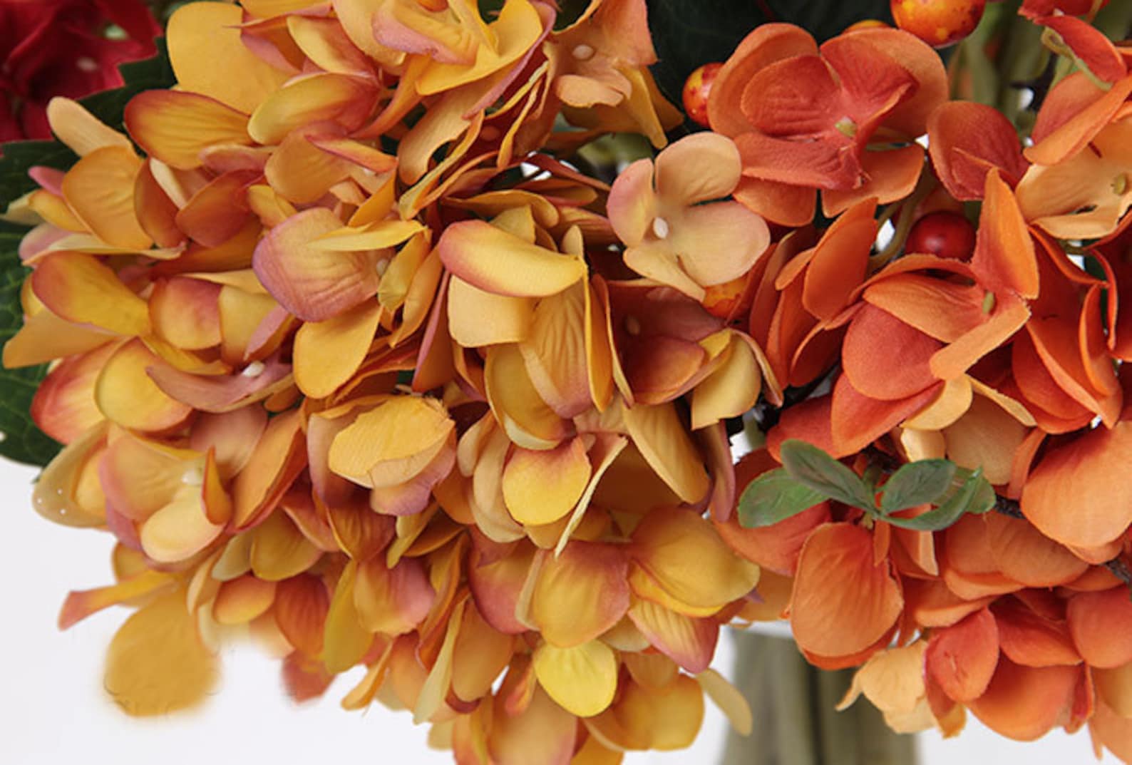 Artificial Rustic Hydrangea Bunch Stalks Vintage Floral - Etsy UK