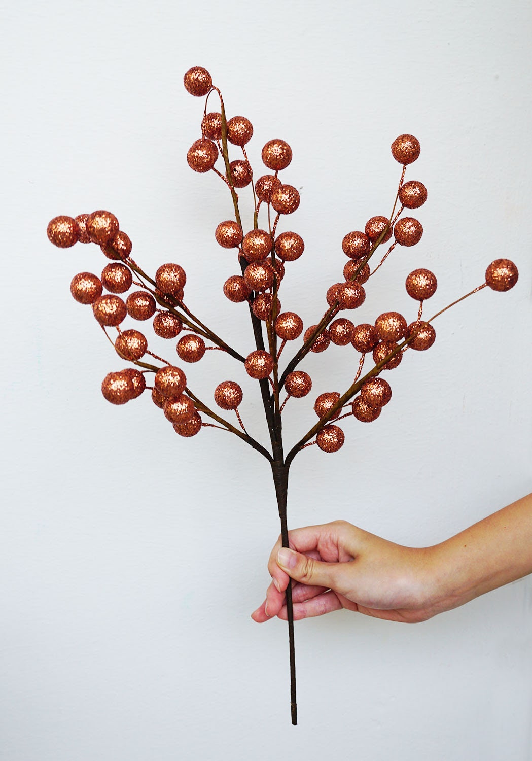 Christmas Red Berries Stalk-christmas Berries-christmas Faux Red ...