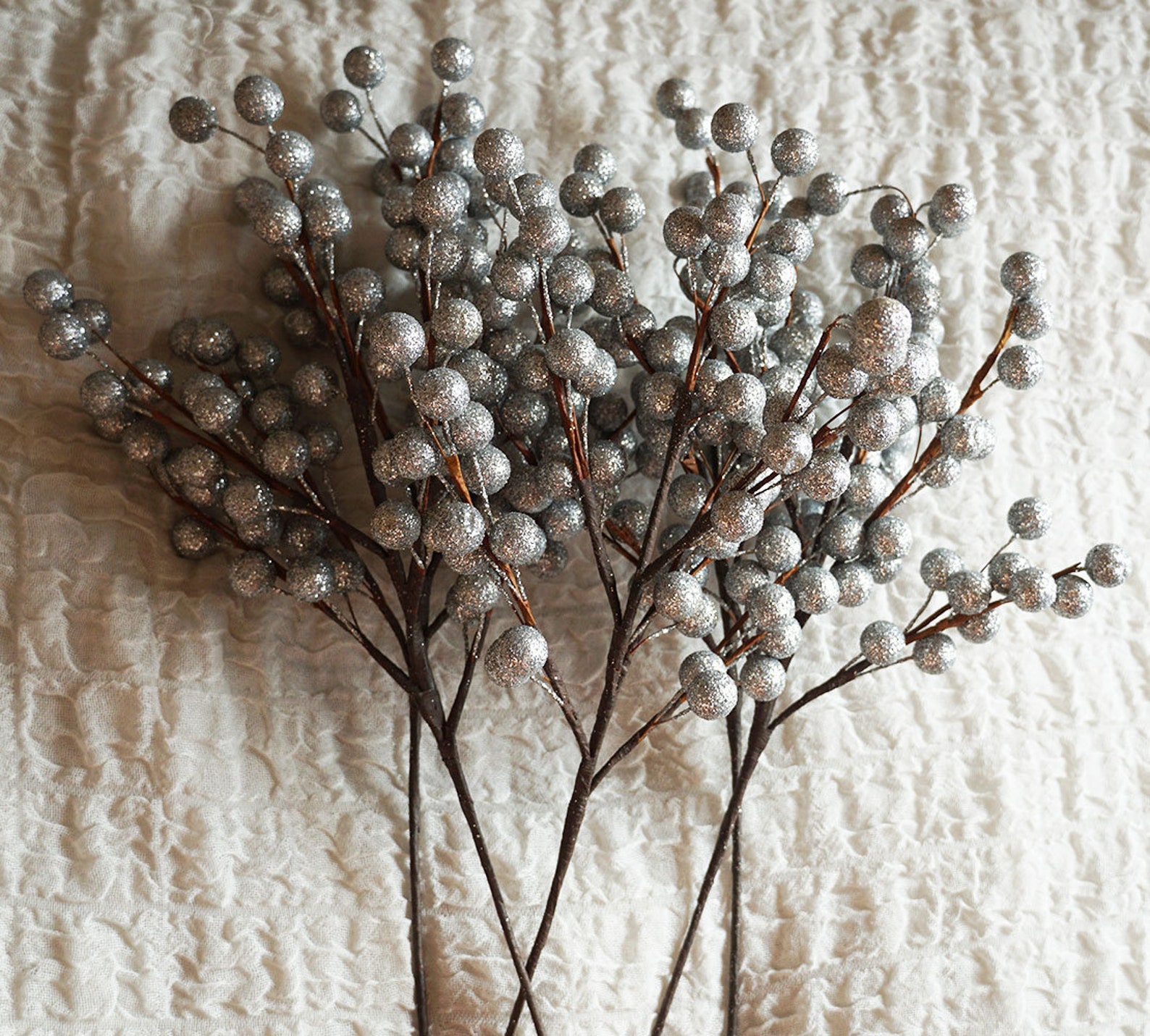 Christmas Red Berries Stalk-christmas Berries-christmas Faux Red ...