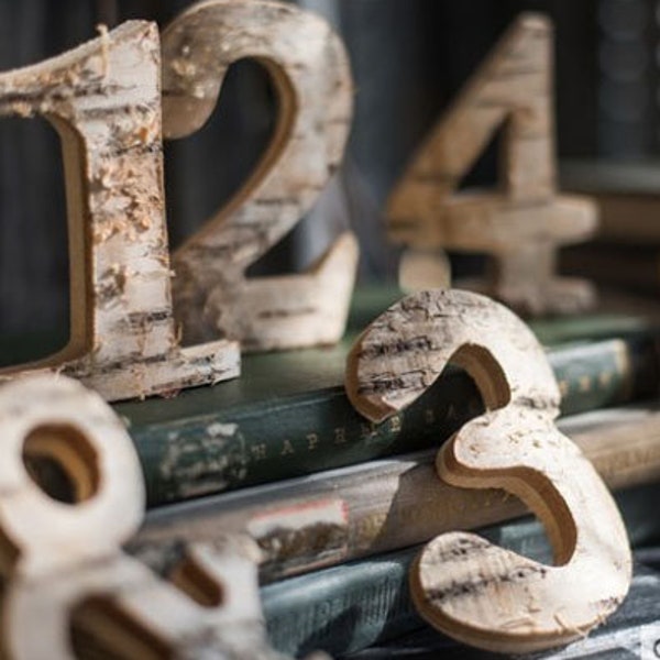 Rustic Table Numbers - Etsy