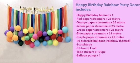 Happy Birthday Streamers