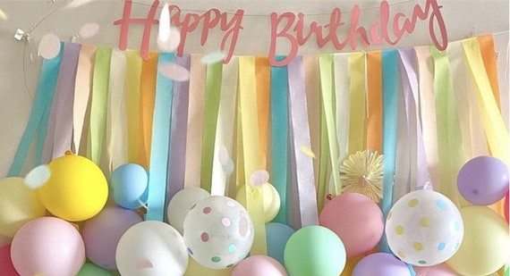 Decorar Con Globos Y Serpentinas Amazon.com: Decoraciones De