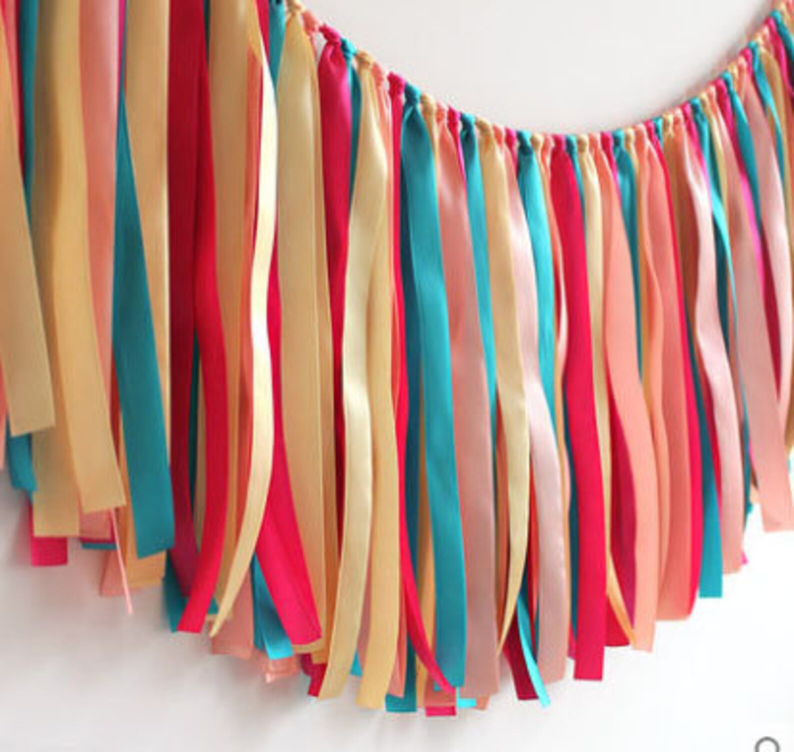Ribbon Garland Decor-ribbon Garland Party Backdrop | Etsy