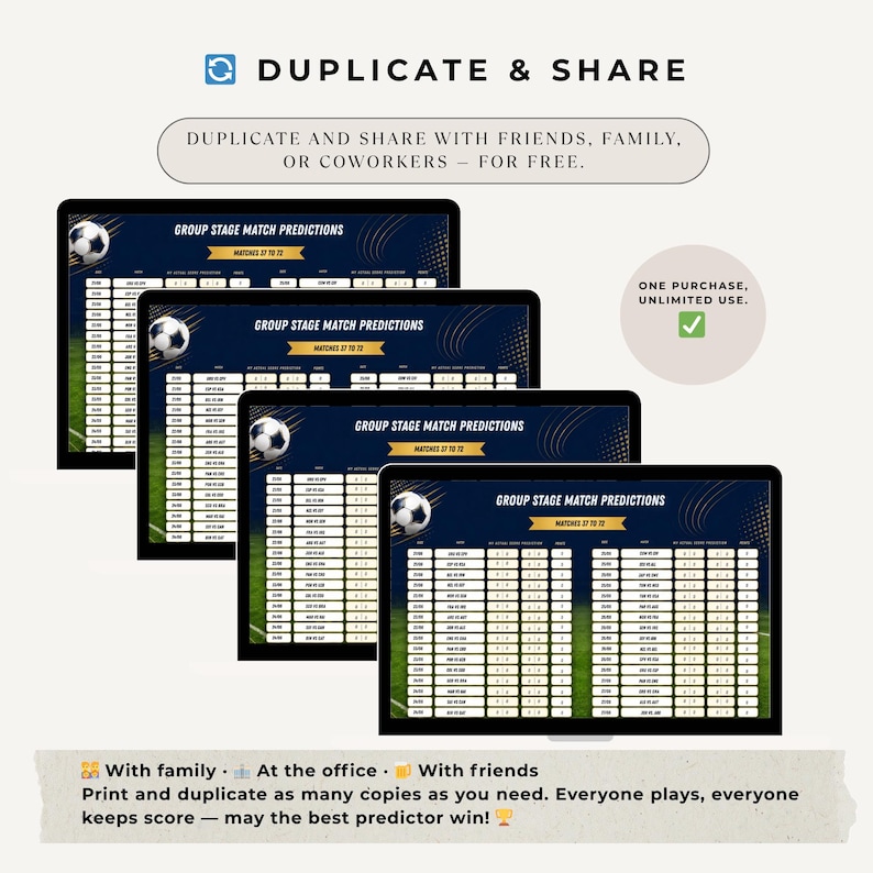 2026 World Cup Prediction Game | Bracket & Score Tracker | PDF + Canva ...