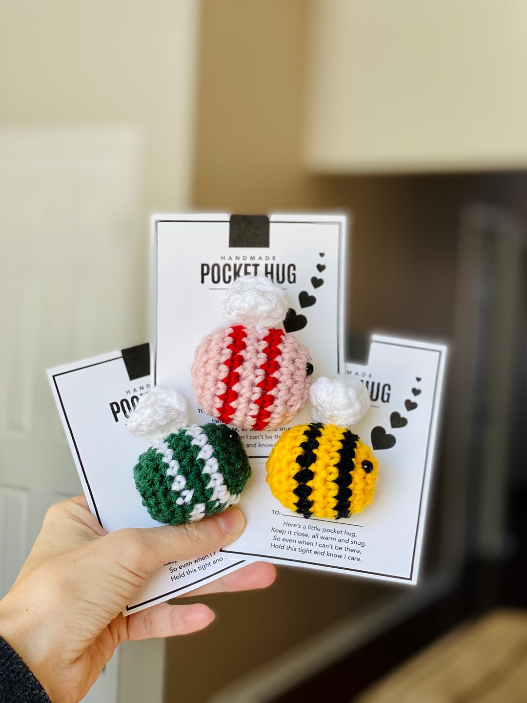 Tiny Bee, Valentine Bee, Pocket Hug, Pocket Bee, Pocket Toy, Valentine ...