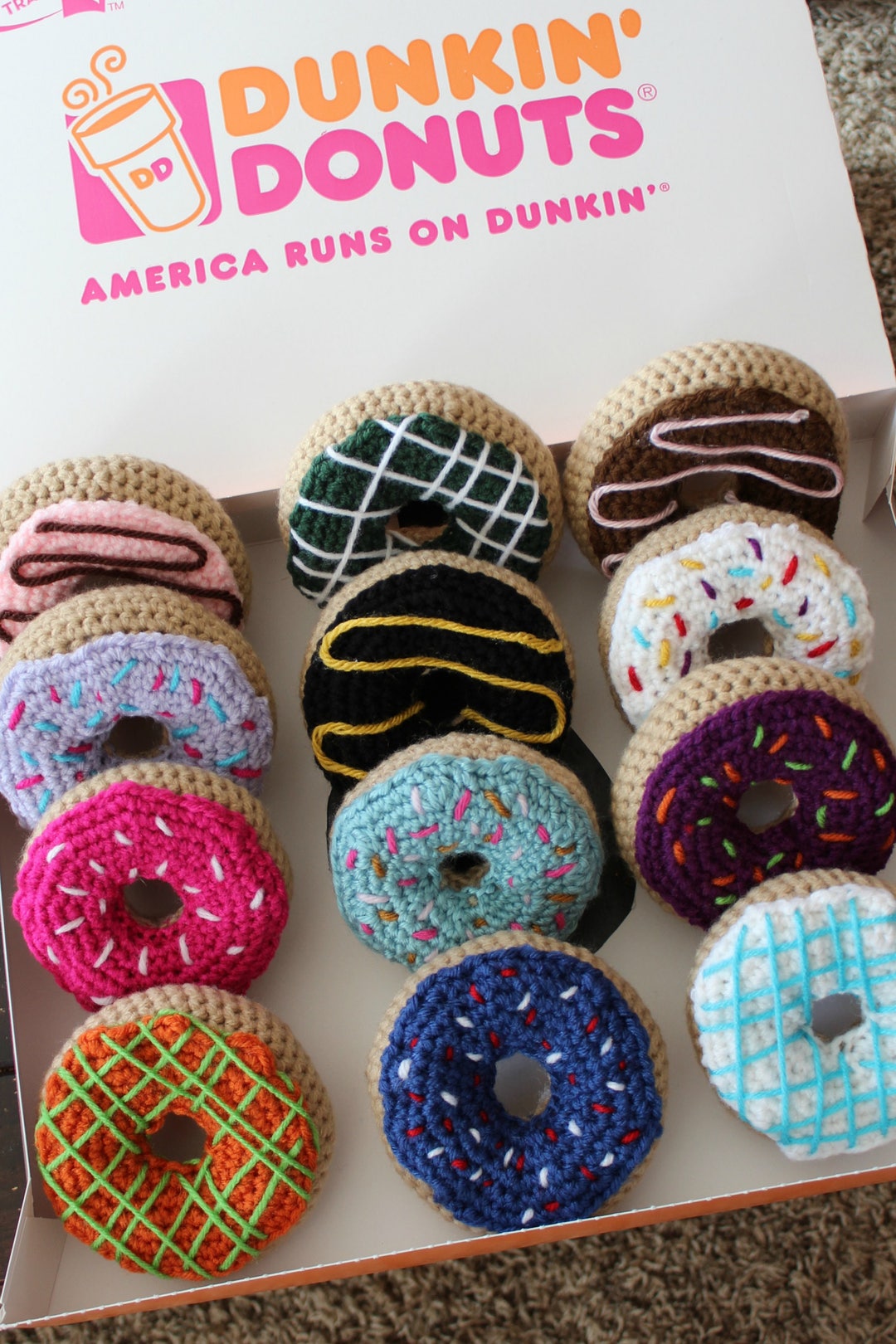 Crocheted Donut Toy: Pretend Play Food With Sprinkles - Etsy