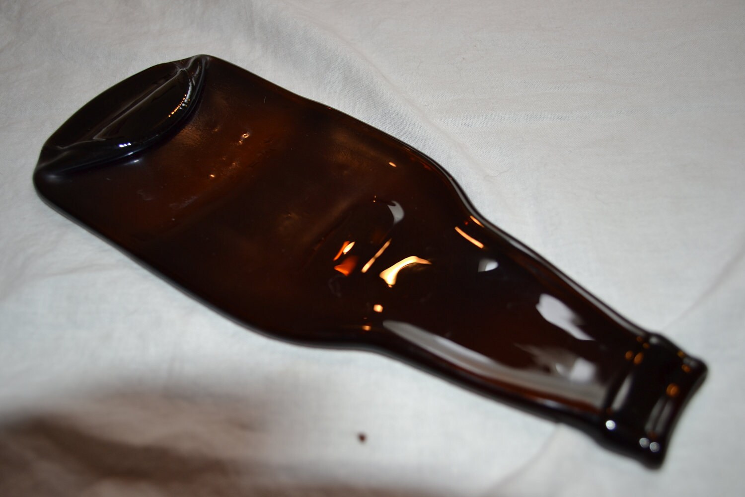 Brown Glass Beer Bottle Spoon Rest Spoonrest - Etsy