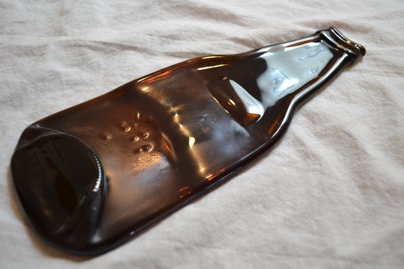 Brown Glass Beer Bottle Spoon Rest Spoonrest - Etsy
