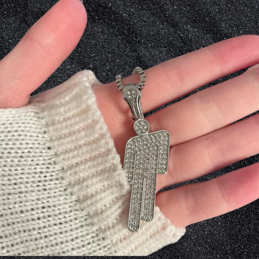 Silver & Gold Blohsh Inspired Pendant Necklace, Jewelry Trending Music ...