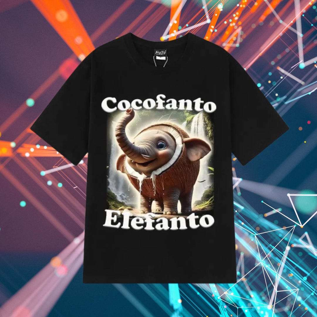 Cocofanto Elefanto Italian Brainrot Meme T-shirt Funny Tralalero ...