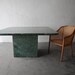 Post Modern Square Green Marble Dining Table - Etsy
