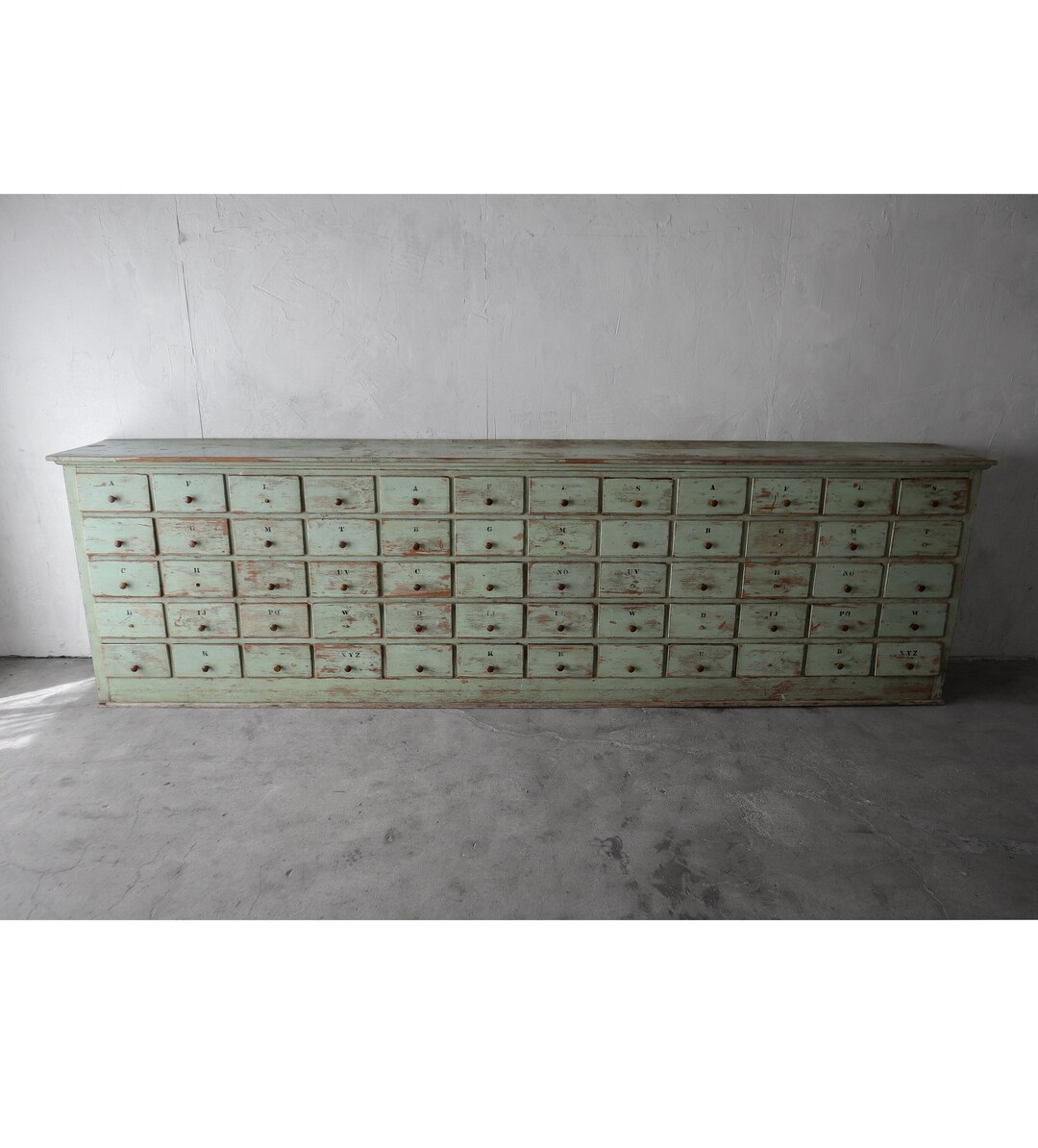 Massive 12 Foot Sixty Drawer Antique Apothecary Cabinet - Etsy