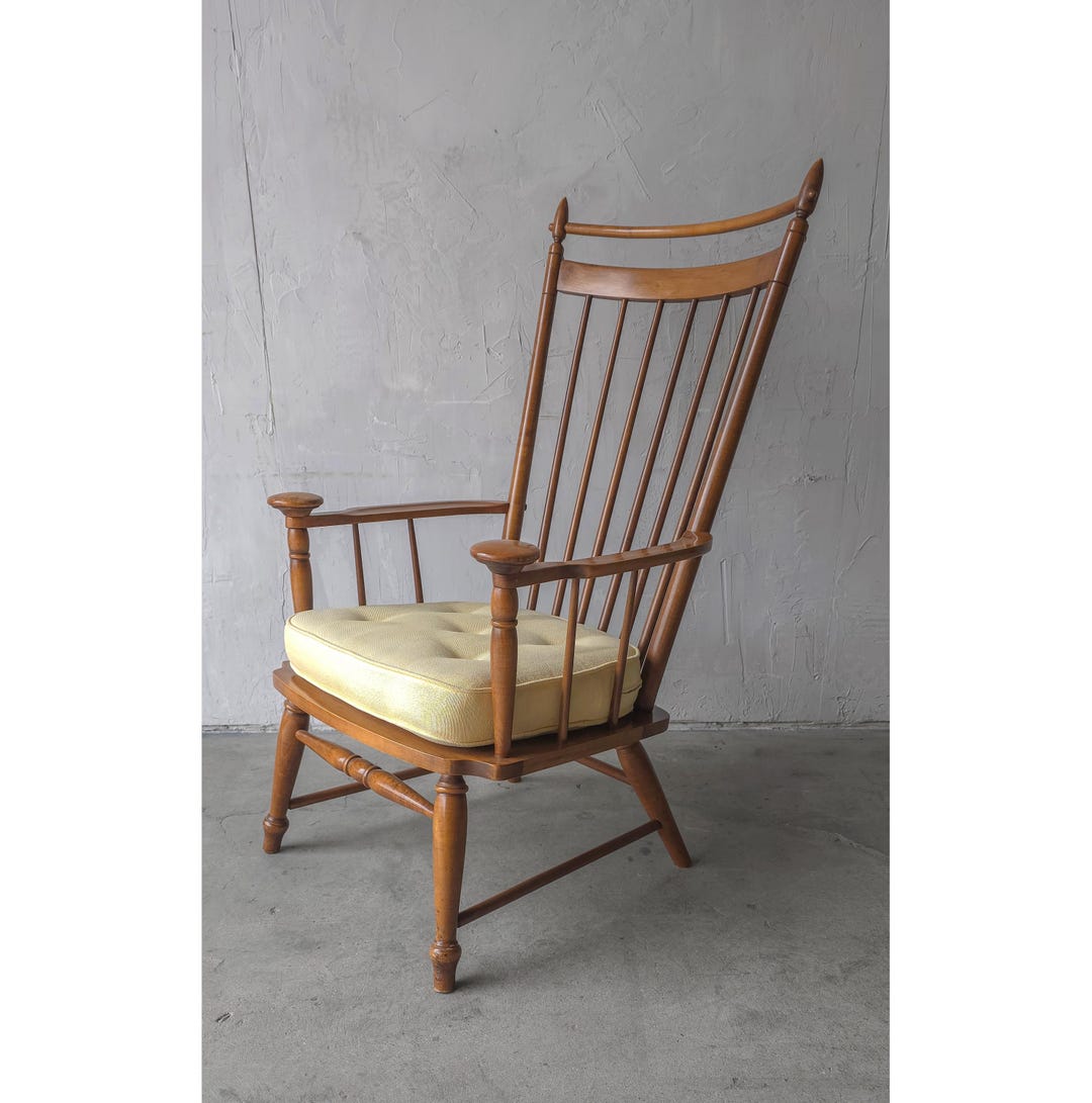Mid Century High Back Windsor Chair - Etsy