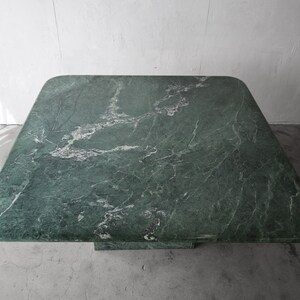 Post Modern Square Green Marble Dining Table - Etsy