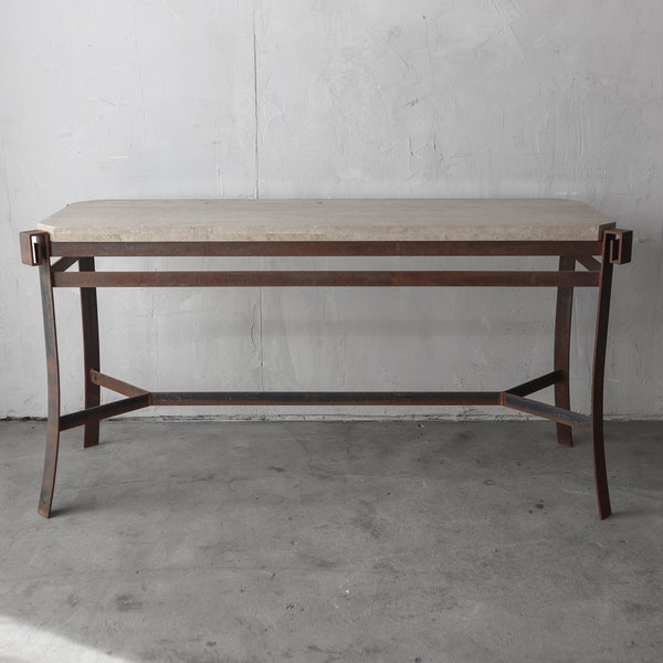 Travertine Console - Etsy