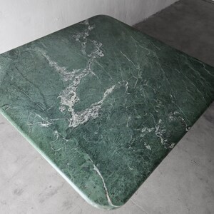 Post Modern Square Green Marble Dining Table - Etsy