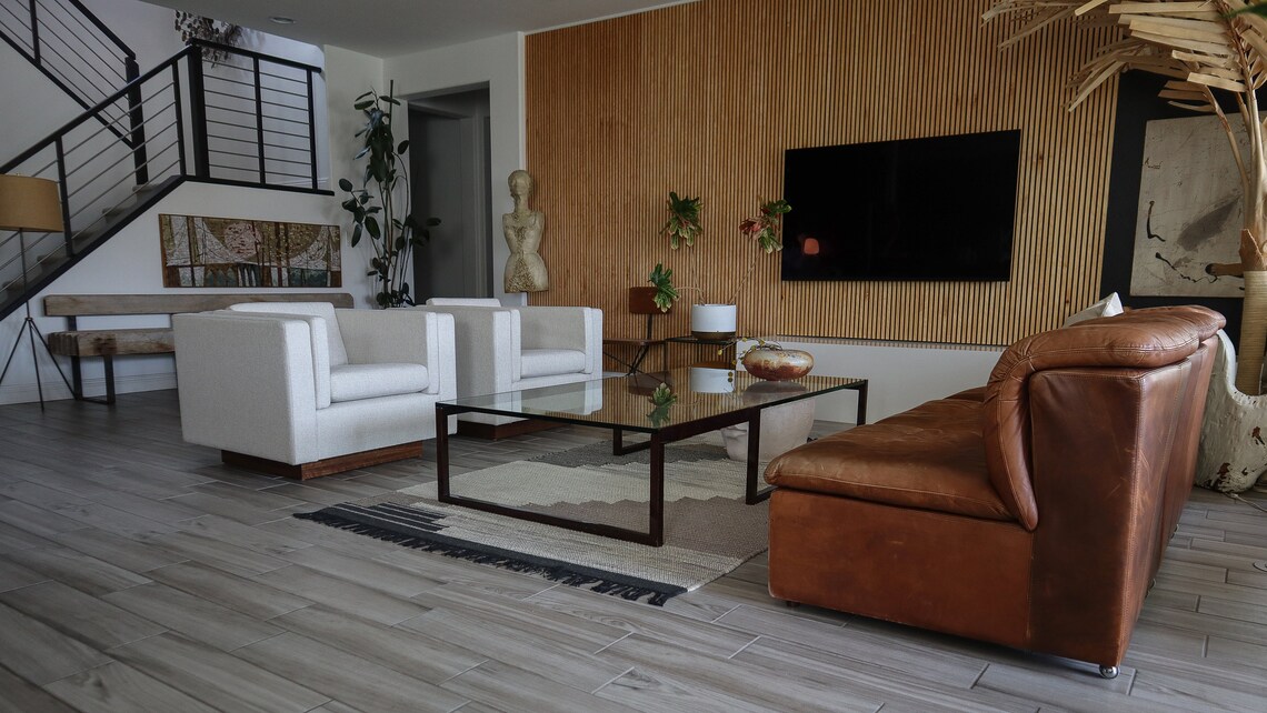 Pair of Cube Plinth Base Lounge Chairs - Etsy