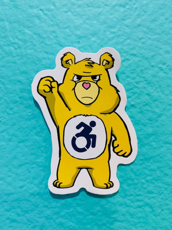 Disabled Rights Bear Sticker - Etsy